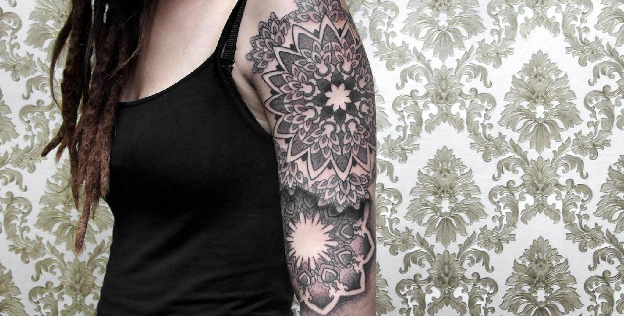 Geometric tattoo patterns by Chaim Machlev