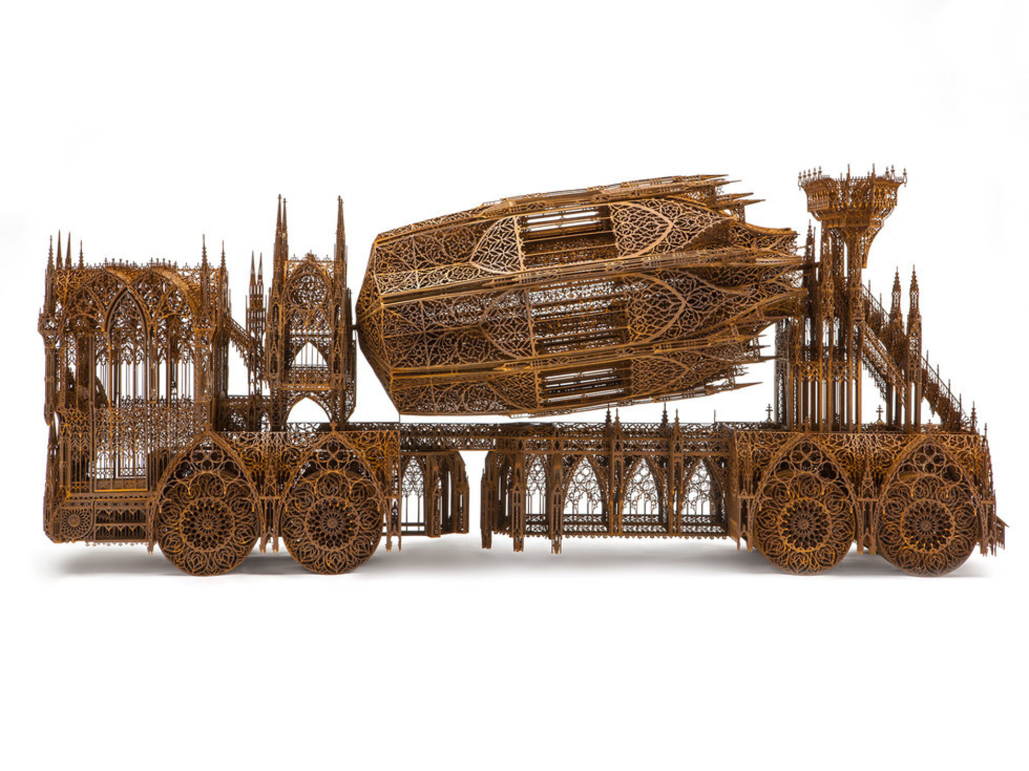 Gothic Inspired Machinery Sculptures by Wim Delvoye | Looks Like Good ...