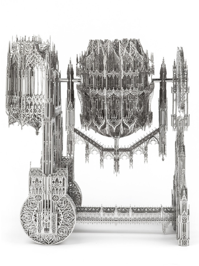 Gothic Inspired Machinery Sculptures by Wim Delvoye | Looks Like Good ...