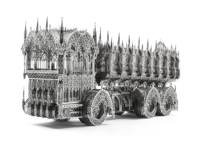 Gothic Inspired Machinery Sculptures by Wim Delvoye | Looks Like Good ...