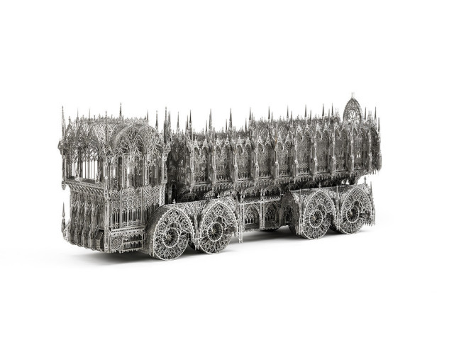 Gothic Inspired Machinery Sculptures by Wim Delvoye | Looks Like Good ...