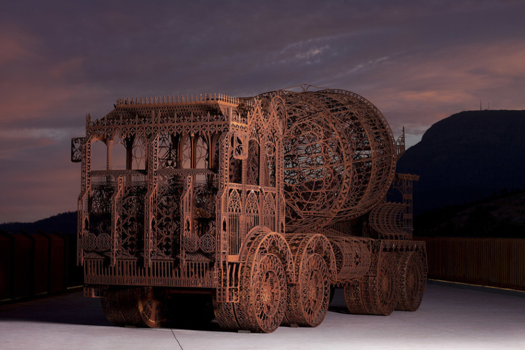 Gothic Inspired Machinery Sculptures by Wim Delvoye | Looks Like Good ...