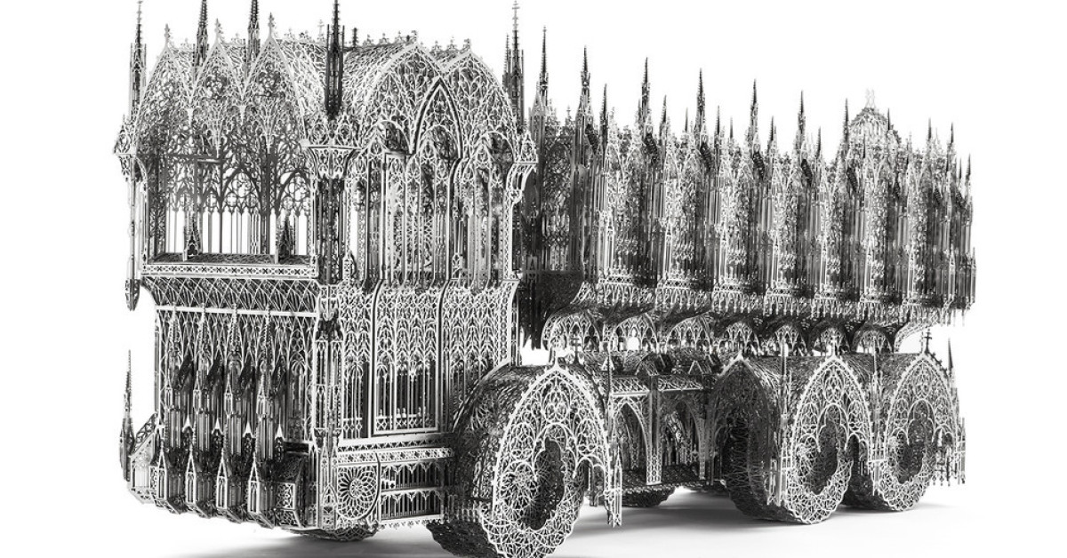 Gothic Inspired Machinery Sculptures by Wim Delvoye | Looks Like Good ...