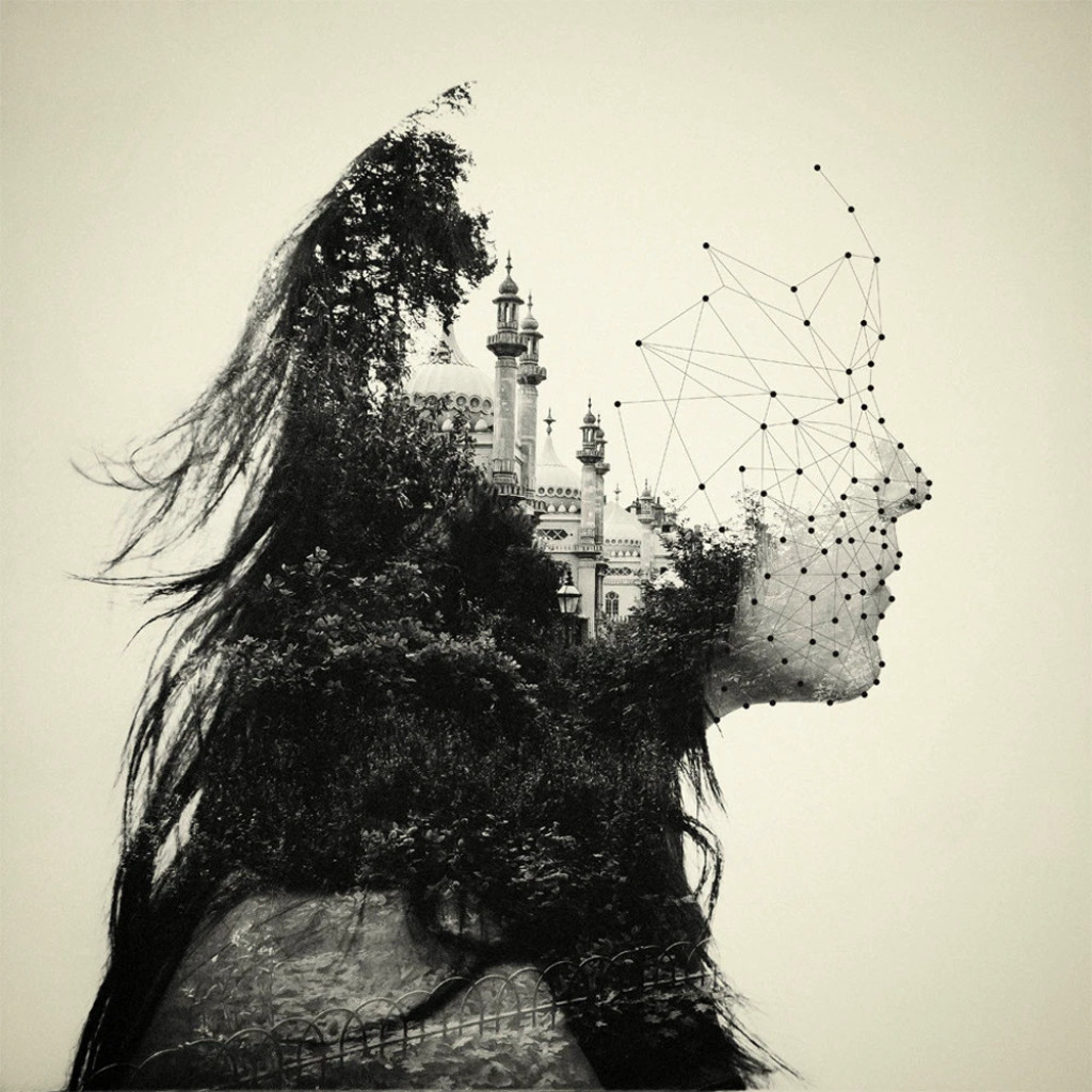Double Exposure Portraits by Dan Mountford | Looks Like Good Design