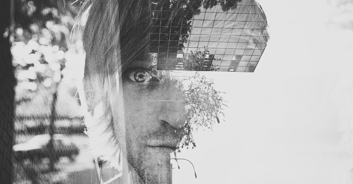 Double Exposure Portraits by Dan Mountford | Looks Like Good Design