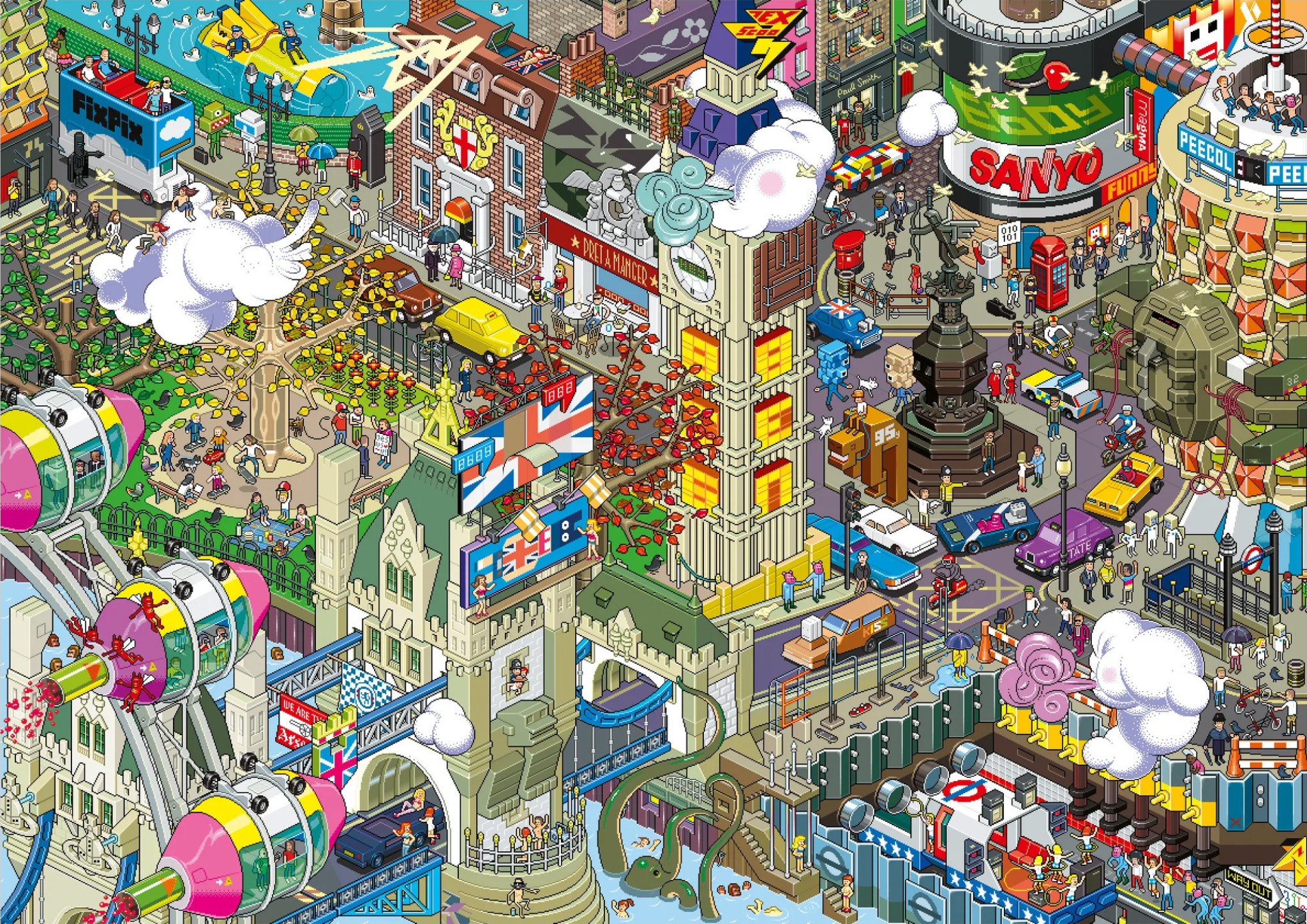 London Pixorama by eBoy | Looks Like Good Design