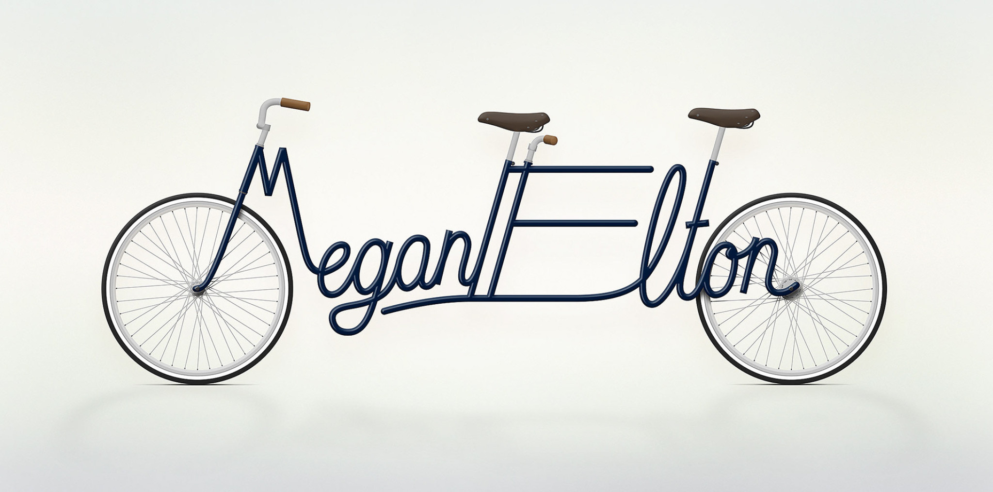 Write a Bike Typography by Juri Zaech | Looks Like Good Design