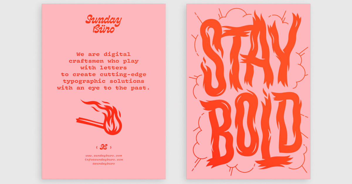 Stay Bold by Sunday Büro | Looks Like Good Design